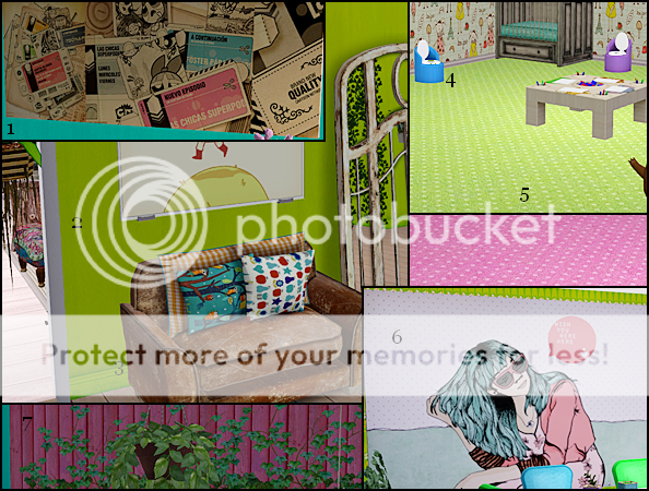 (TS2) WCIF a few items, including wallpapers, carpet, an armchair, etc ...